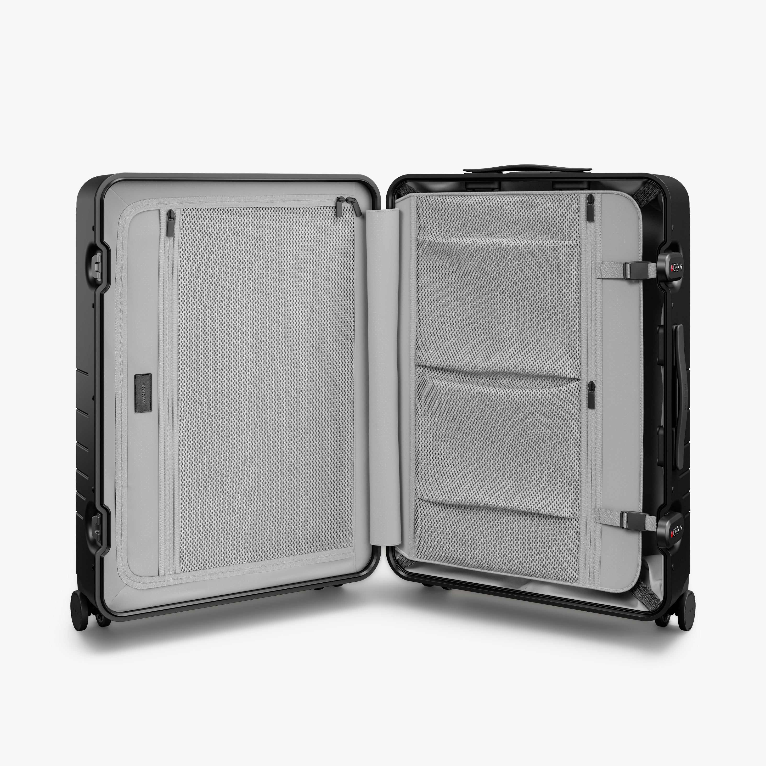 Hybrid Check-In Medium Luggage | Aluminum Suitcases – Monos