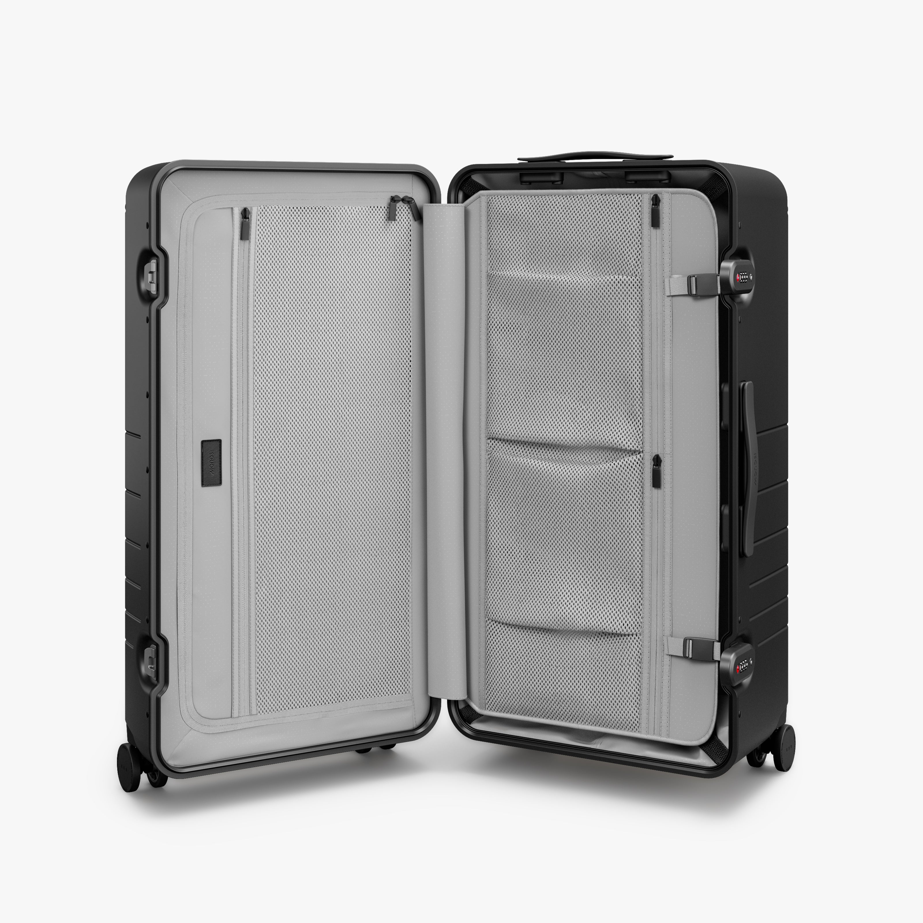 Hybrid Trunk Check-In Luggage | Aluminum Suitcases – Monos