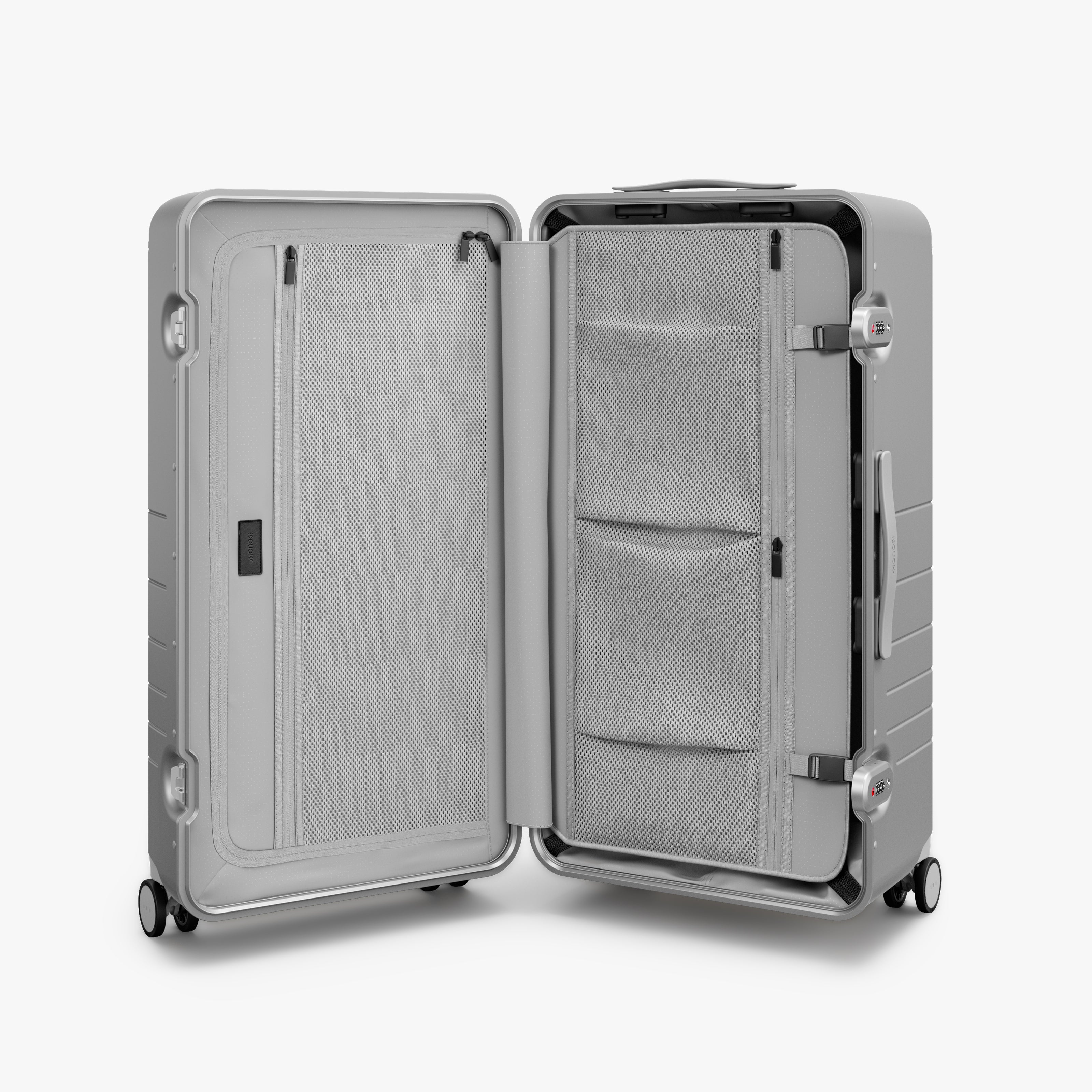 Hybrid Trunk Check-In Luggage | Aluminum Suitcases – Monos